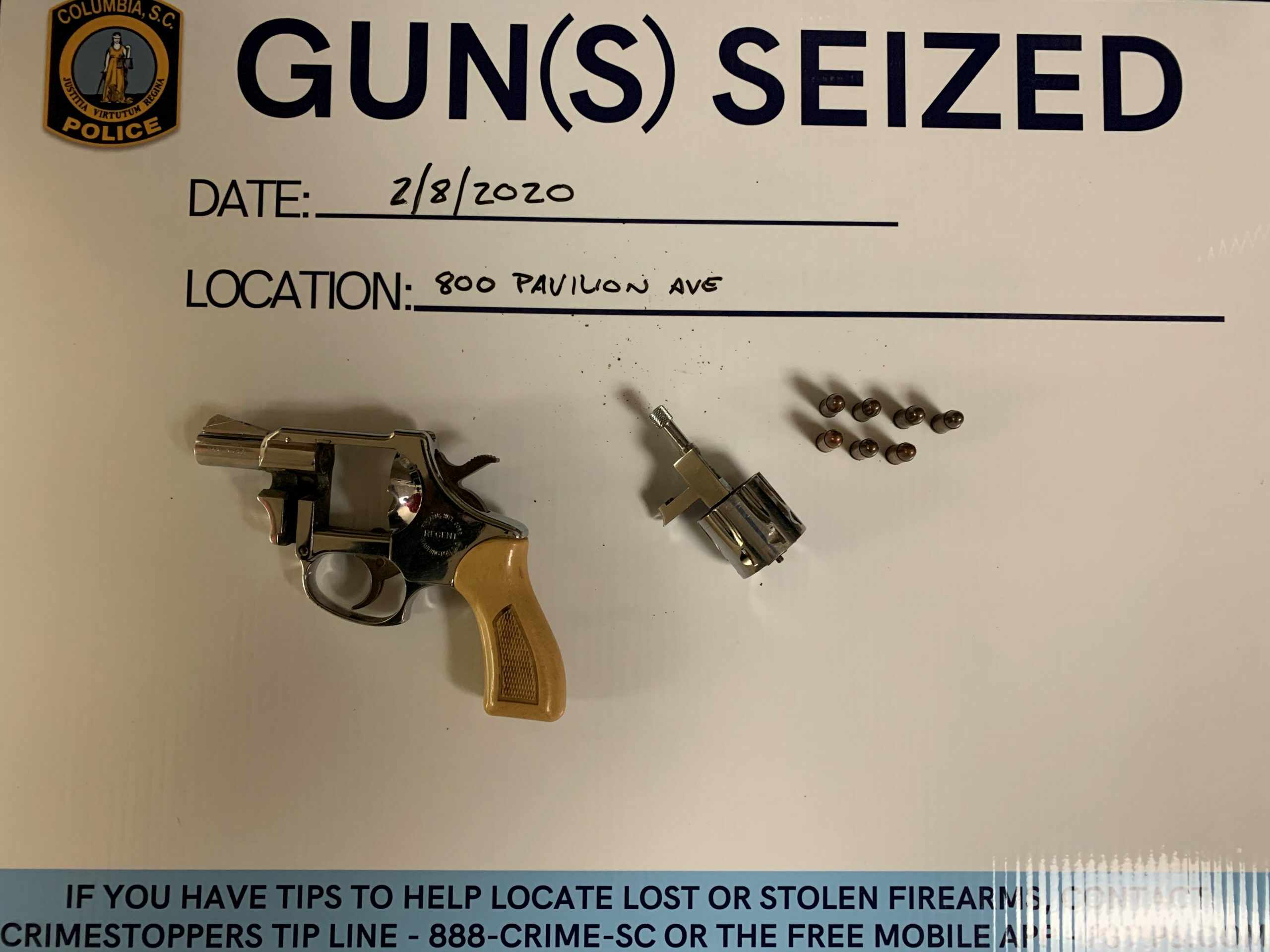 seized firearm 2 – City of Columbia Police Department